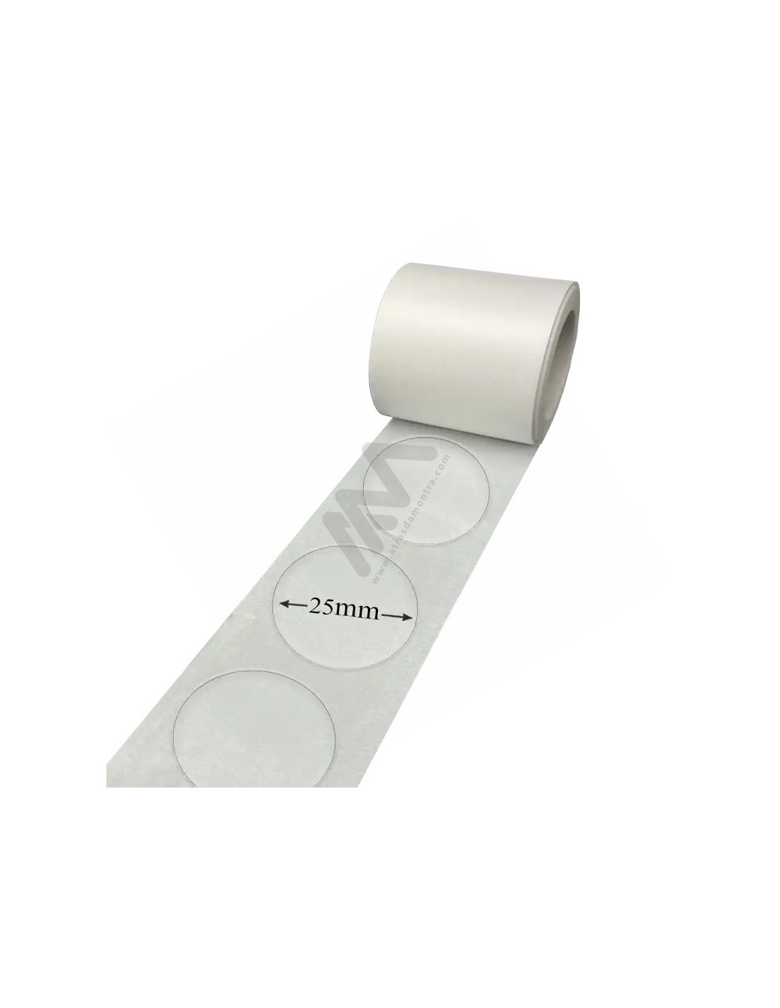 200 Pack Transparent Labels Roll Ø 25mm - Buy Online