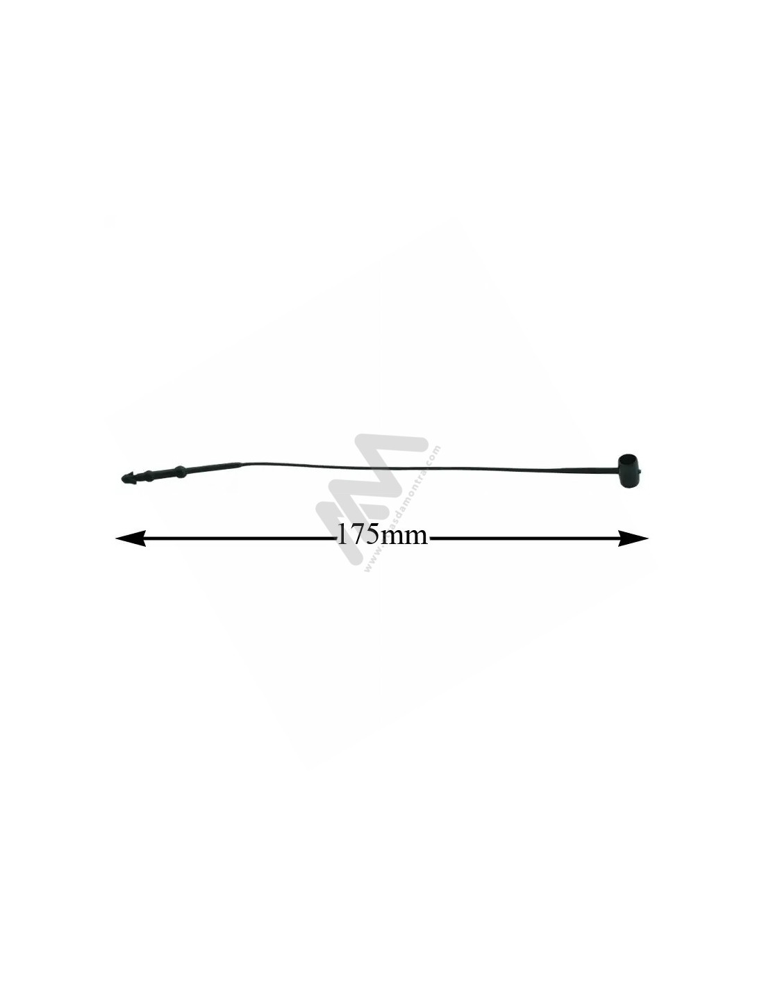 Black Loop Pins / Manual Navetes 175mm