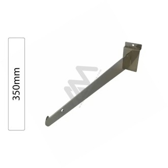 Slatwall Chromed bracket support 350mm