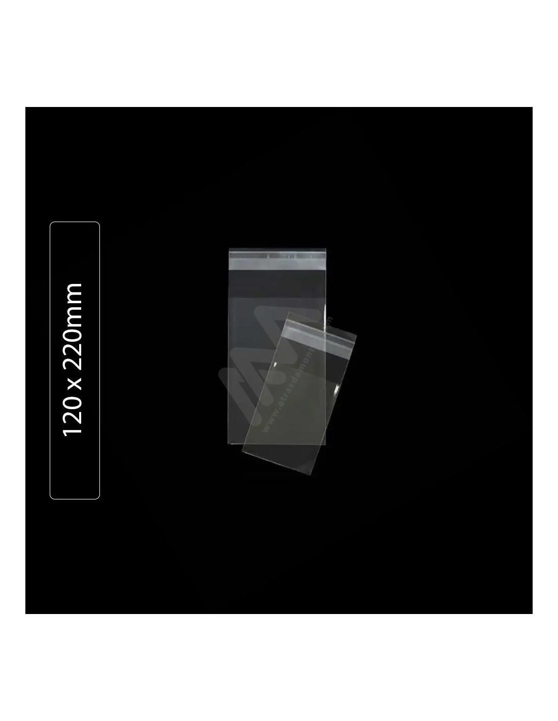 Sacos c/ Pala Adesiva 120x220mm - 100 Un