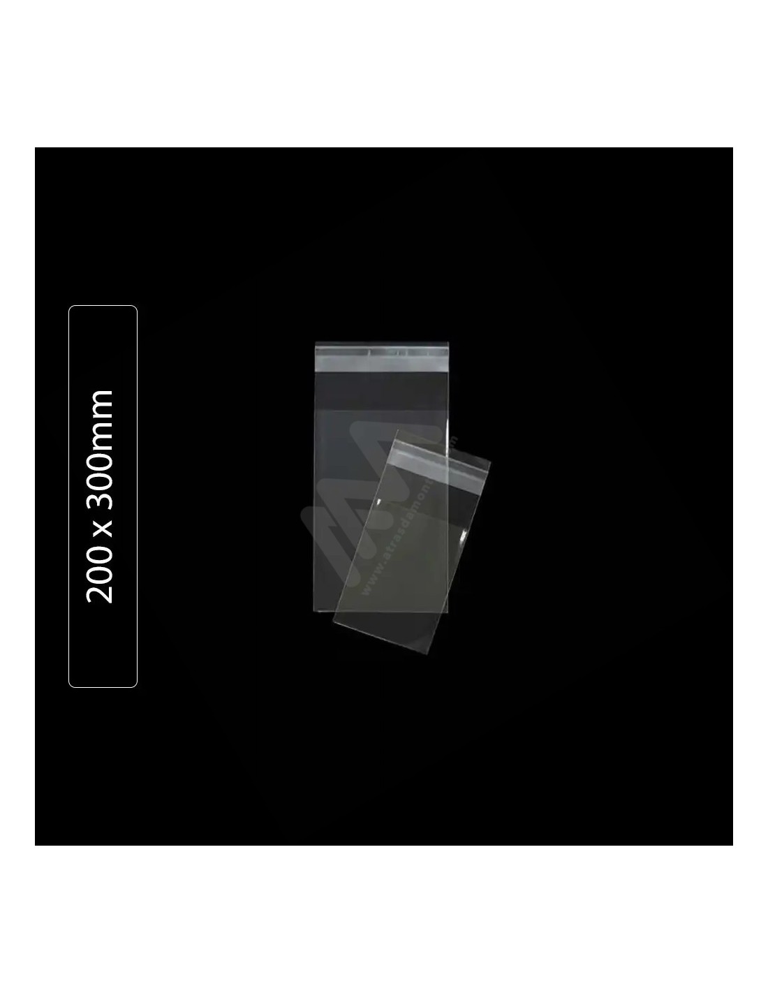 Adhesive Flap Bags 200x300mm - 100 units