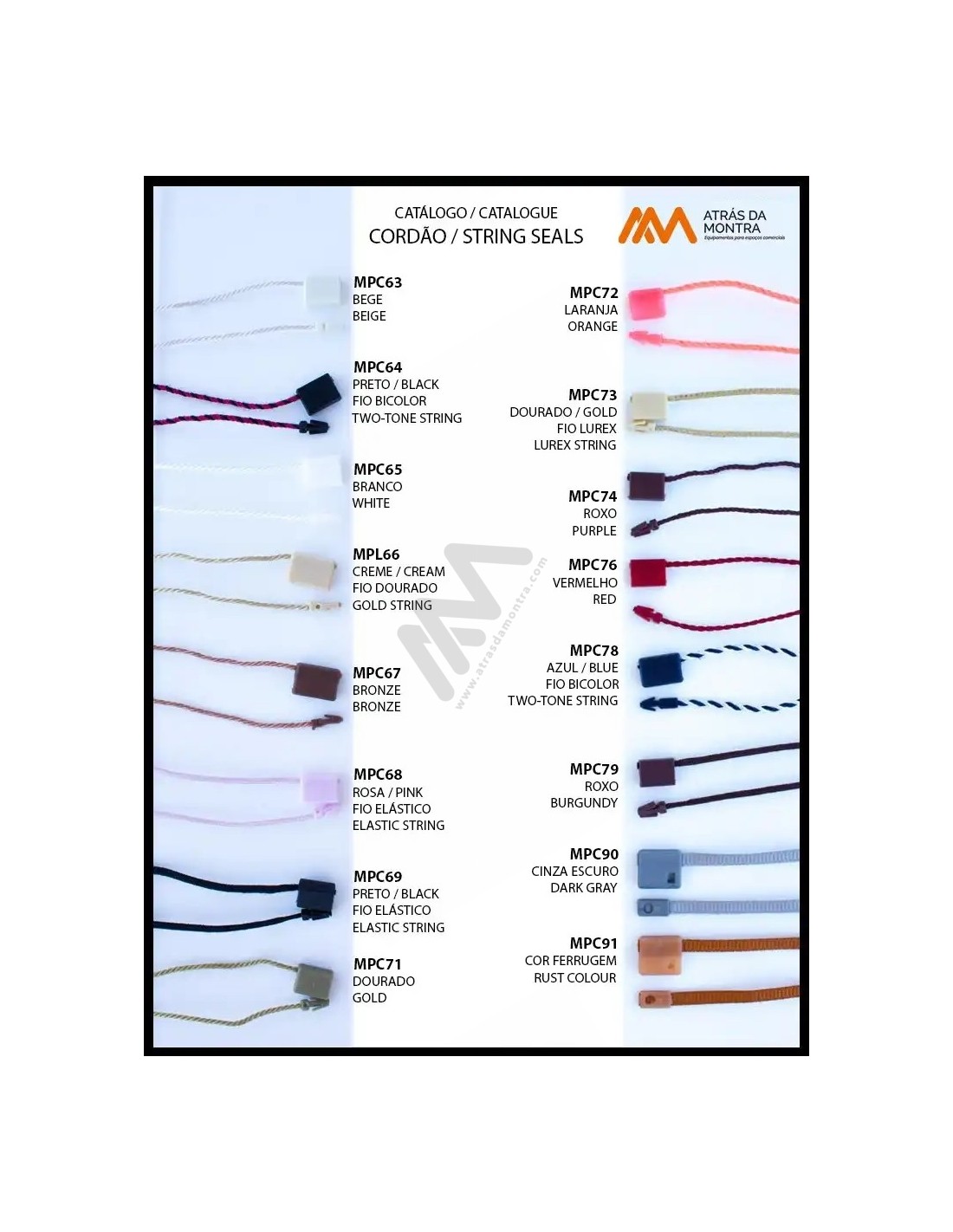 Grey String seals 180mm - 1000 units.
