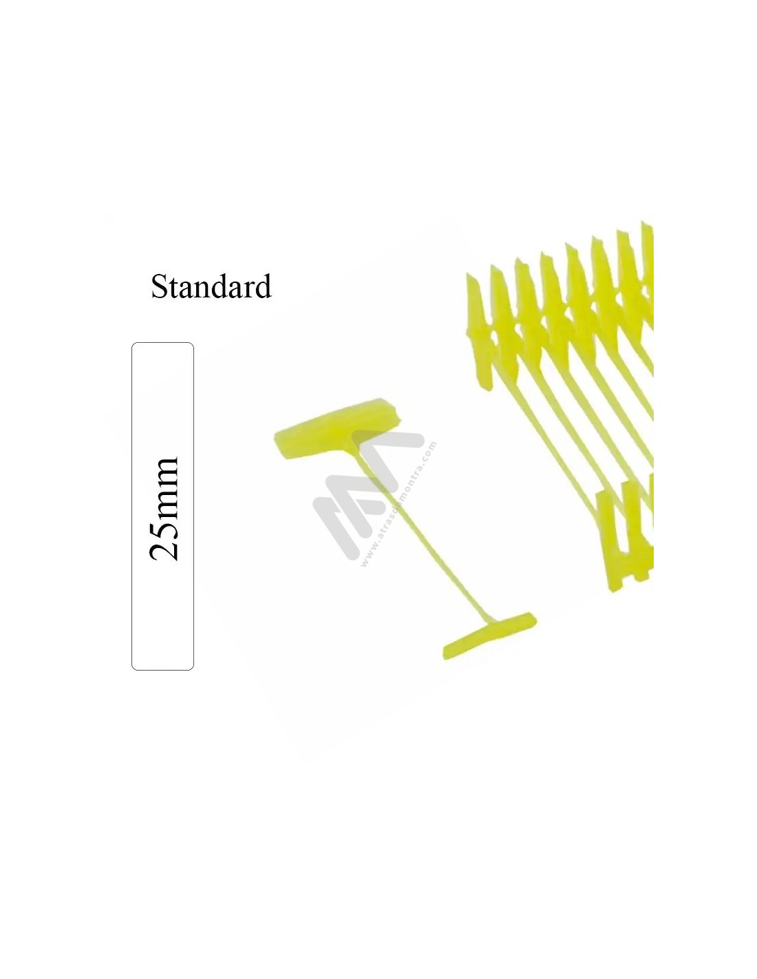 Yellow Tag Pin for tagging gun 25mm